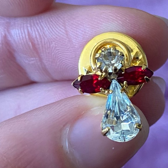 Jewelry | Vintage 8s Crystal Angel Pin | Poshmark